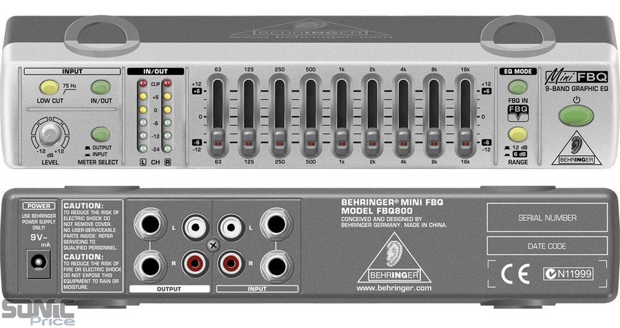 Графический эквалайзер Behringer FBQ800 - купить в Одессе, Киеве ...
