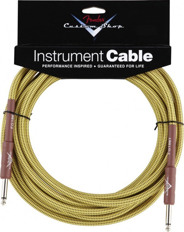 Инструментальный кабель FENDER CUSTOM SHOP CABLE 20' TWEED - купить в ...