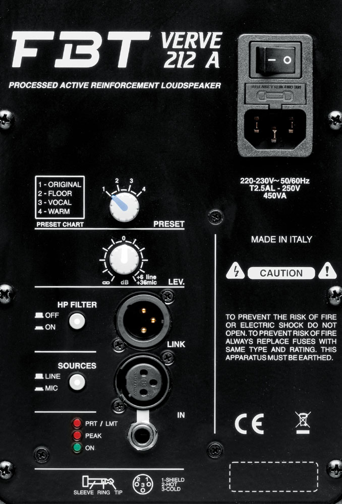 Активная акустическая система FBT VERVE 212 A - купить в Одессе, Киеве ...