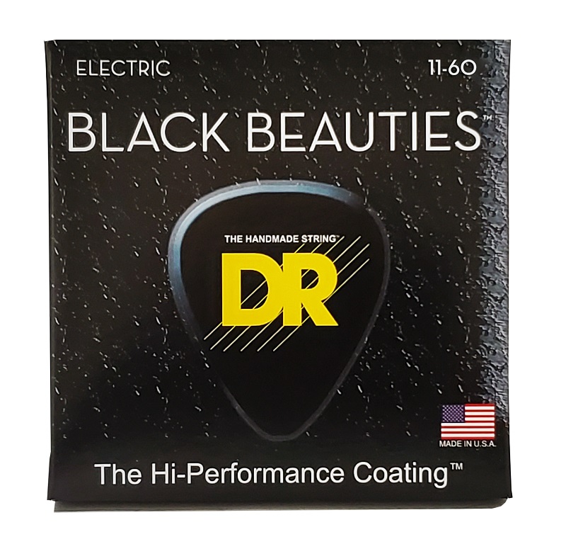Струны для 7-струнной электрогитары DR STRINGS BLACK BEAUTIES ELECTRIC ...