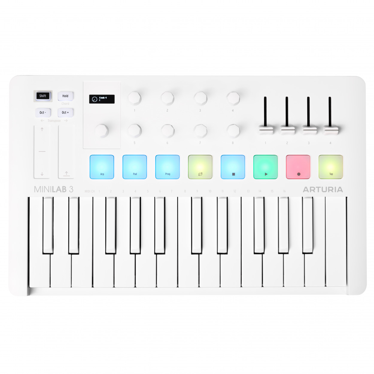 MIDI-клавіатура Arturia MiniLab 3 Alpine White + Arturia Analog Lab V ...