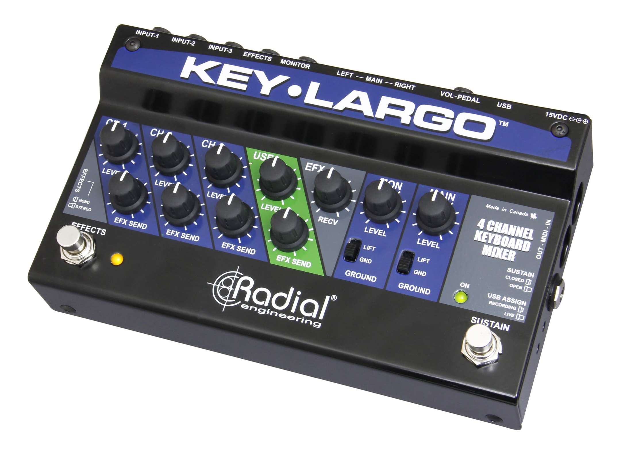 Микшер для клавиатур / аудиоинтерфейс Radial Key-Largo - купить в ...