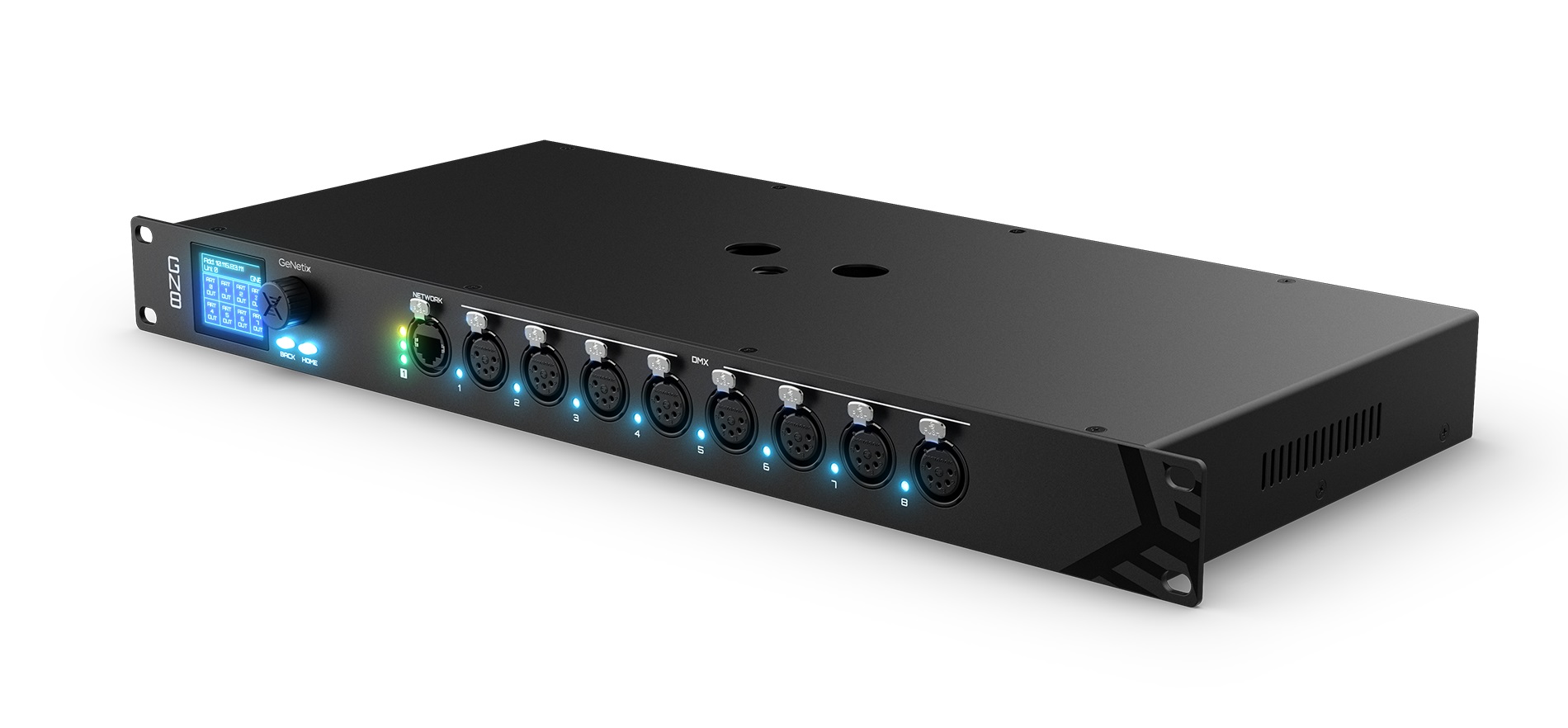 8-портовий Ethernet-DMX вузол ChamSys GeNetix GN8 8 Port Node - купить ...
