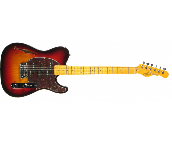 Гитара G&L ASAT Z3 Semi-Hollow (3-Tone Sunburst. 3-ply Tortoise Shell ...